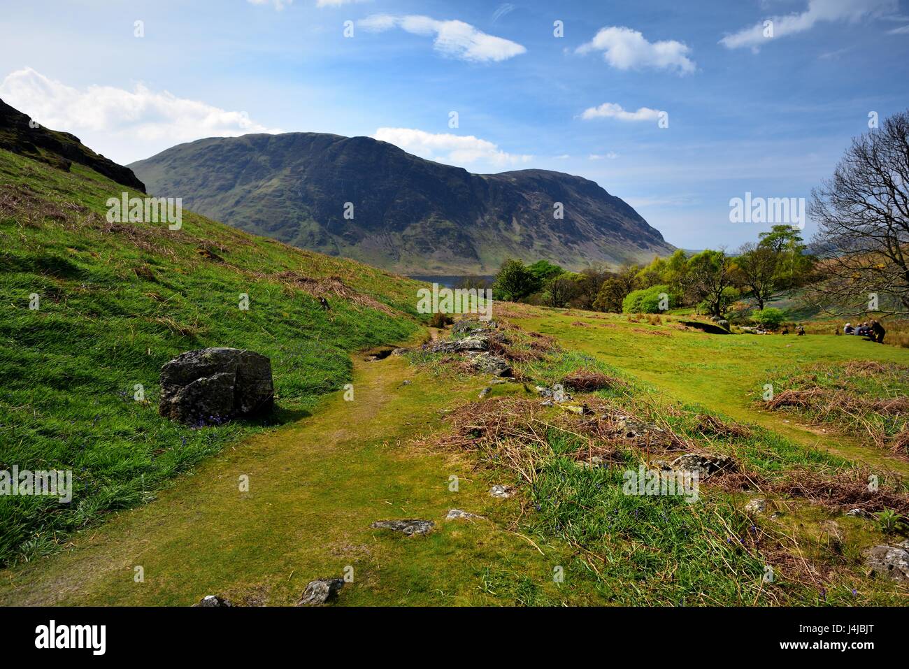 Melbreak Fell from Rannerdale Knotts Stock Photo - Alamy