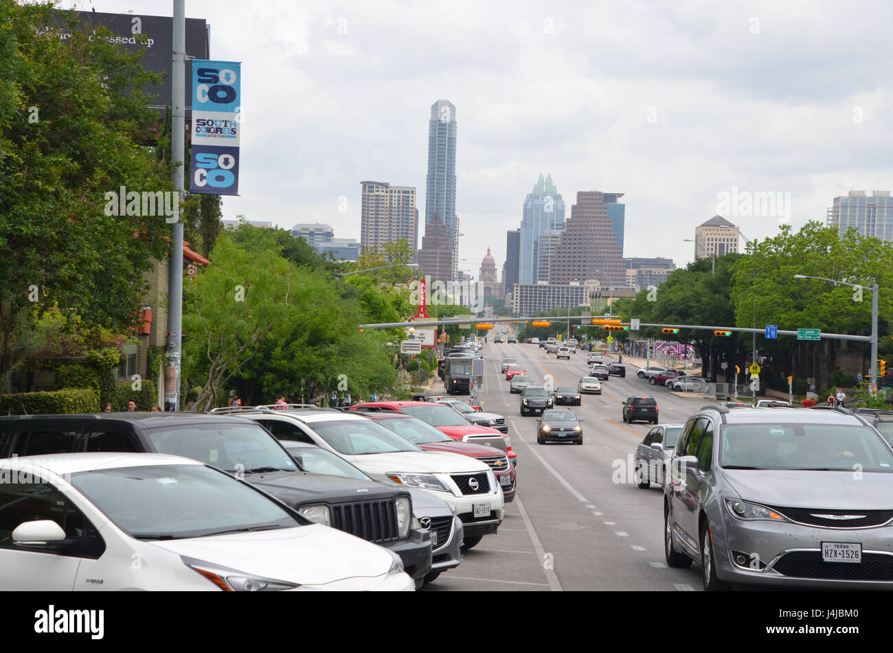 South congress avenue austin hi-res stock photography and images - Alamy