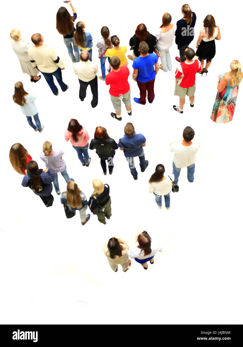 crowd of people isolated on the white background Stock Photo - Alamy