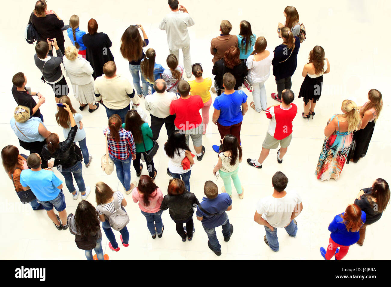 crowd of people isolated on the white background Stock Photo - Alamy