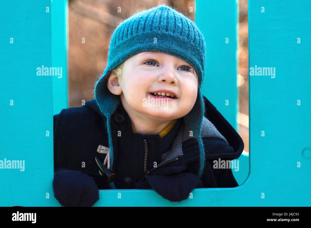 Joy head out of car window hi-res stock photography and images - Alamy