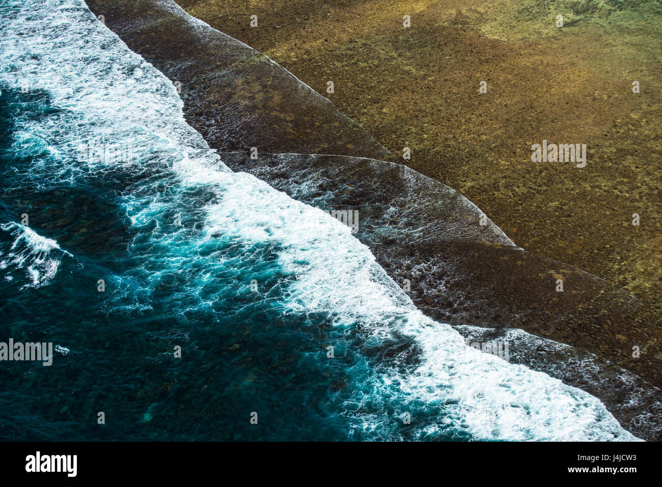 Aerial view of ocean surf Stock Photo - Alamy