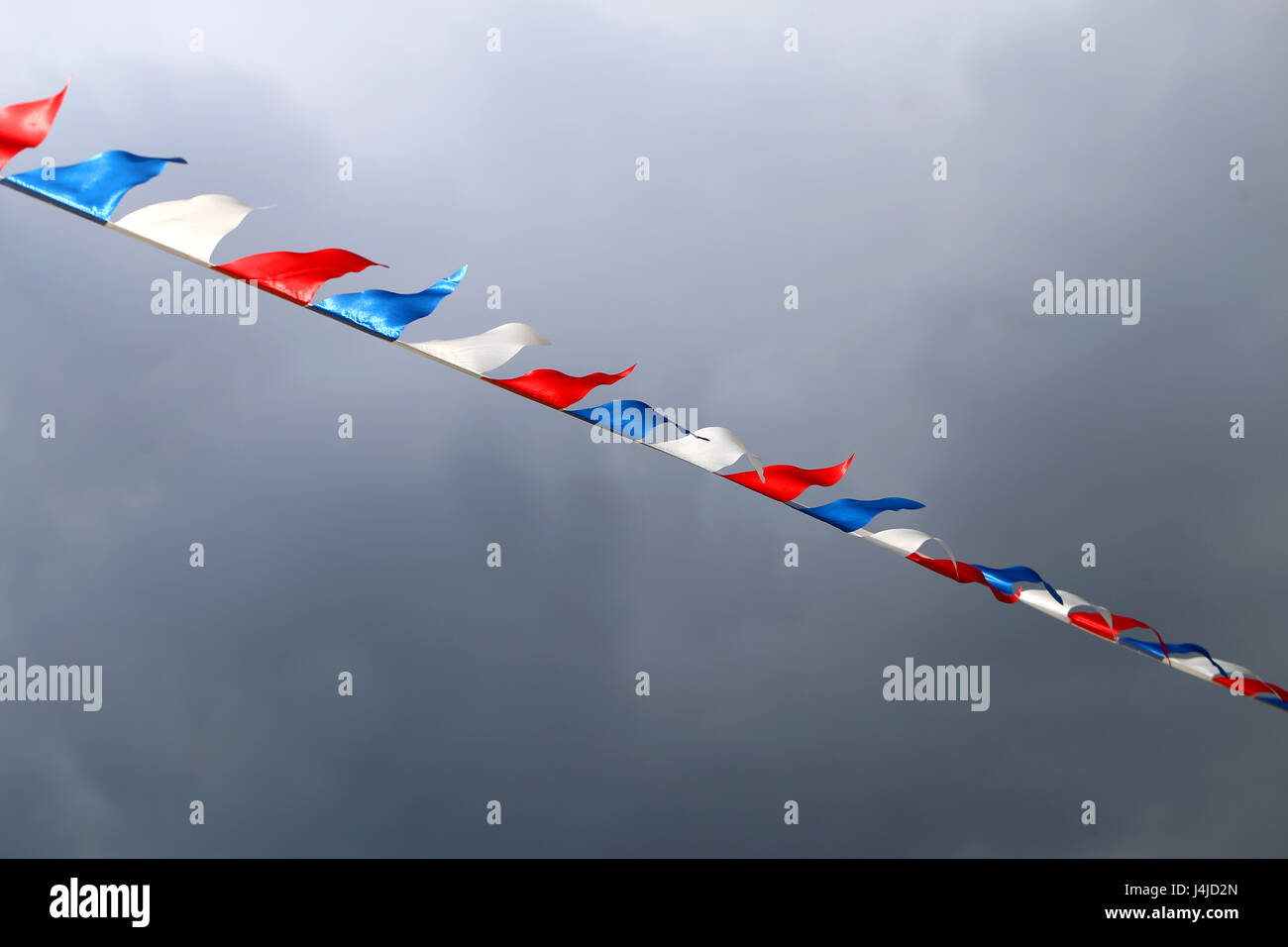 Beautiful tricolor Russian flag is red , white and blue Stock Photo - Alamy