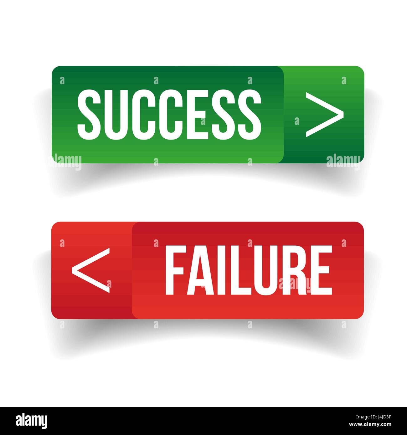 Success Failure sign button Stock Vector Image & Art - Alamy