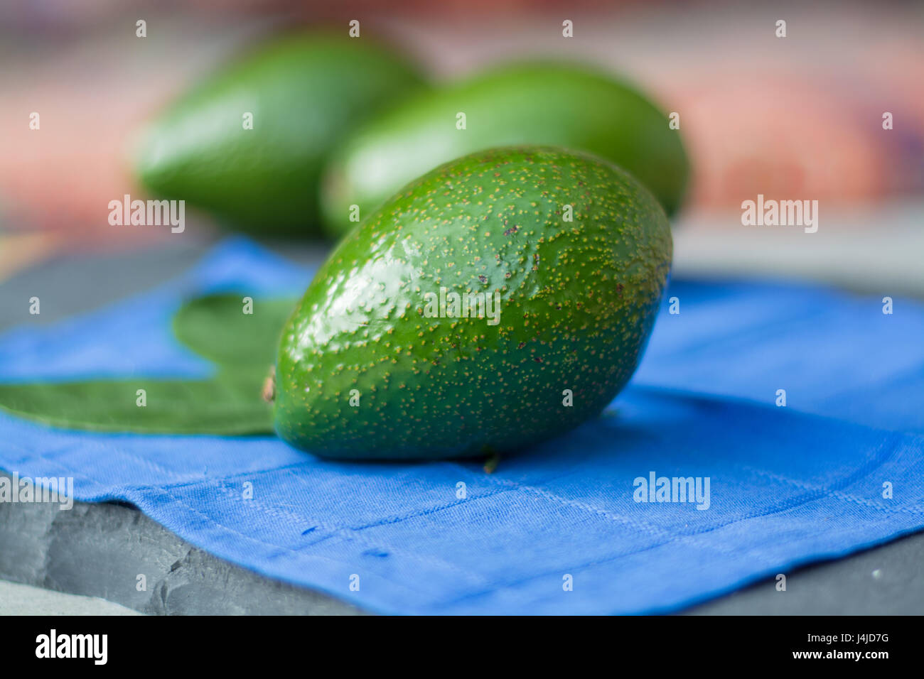 Green ripe tropical vegetable avocados ready to eat Stock Photo - Alamy