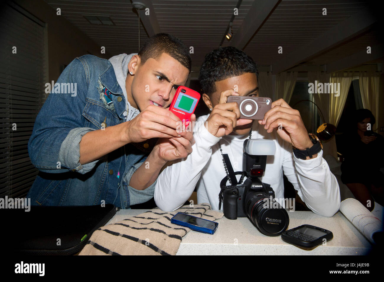 Quincy Brown and Justin Combs on set of Quincy Brown Stay Awhile music ...