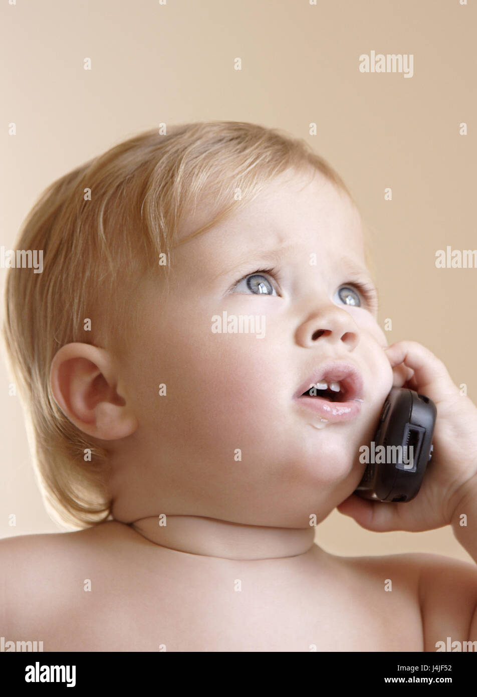 Little boy with phone Stock Photo - Alamy