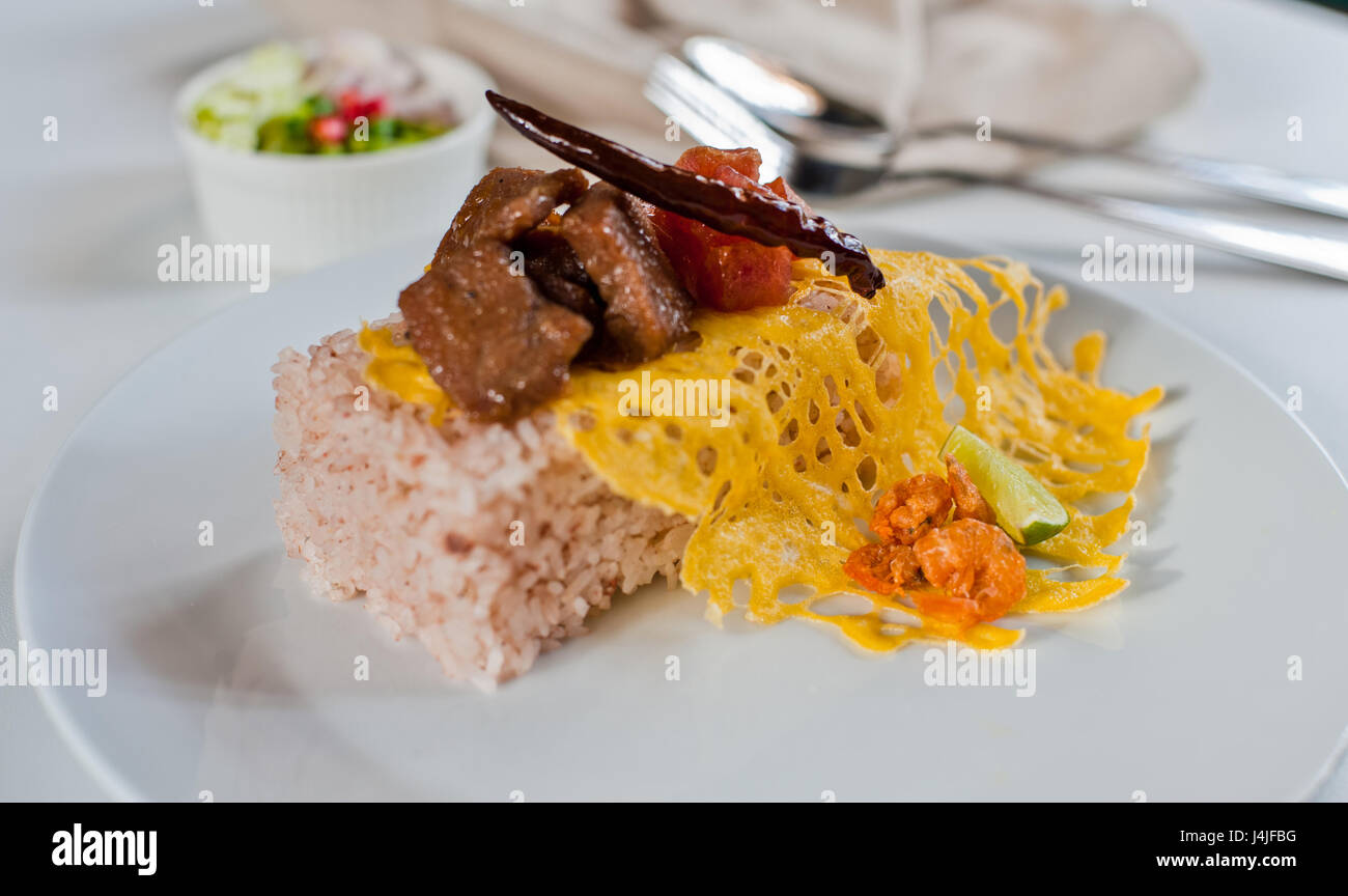 Fried rice Mixed with Shrimp paste (Kao Cluk Ka Pi), Thai style food ...