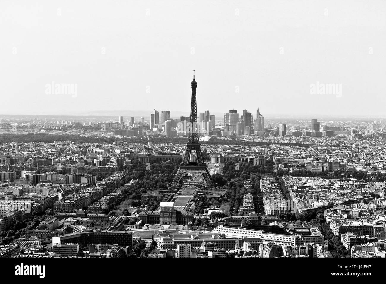 Eiffel tower top view Black and White Stock Photos & Images - Alamy