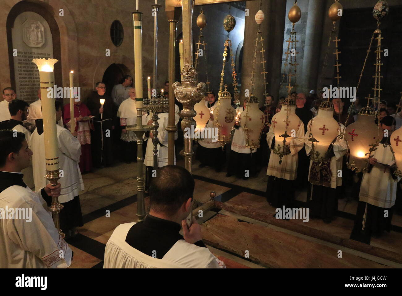 Israel, Jerusalem Old City, the Latin Patriarch of Jerusalem Fouad Twal ...