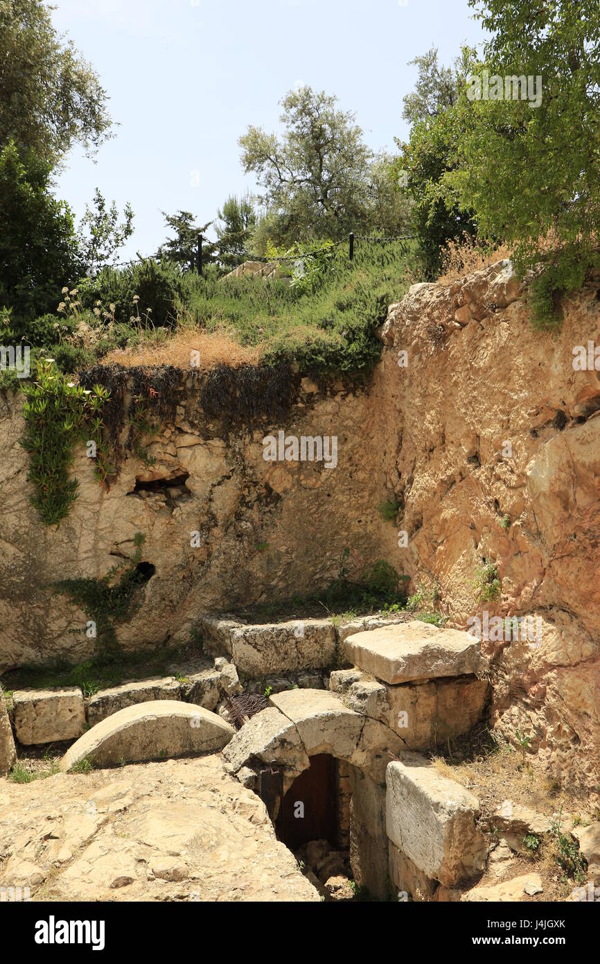 Israel, Herod’s Family Tomb in west Jerusalem Stock Photo - Alamy