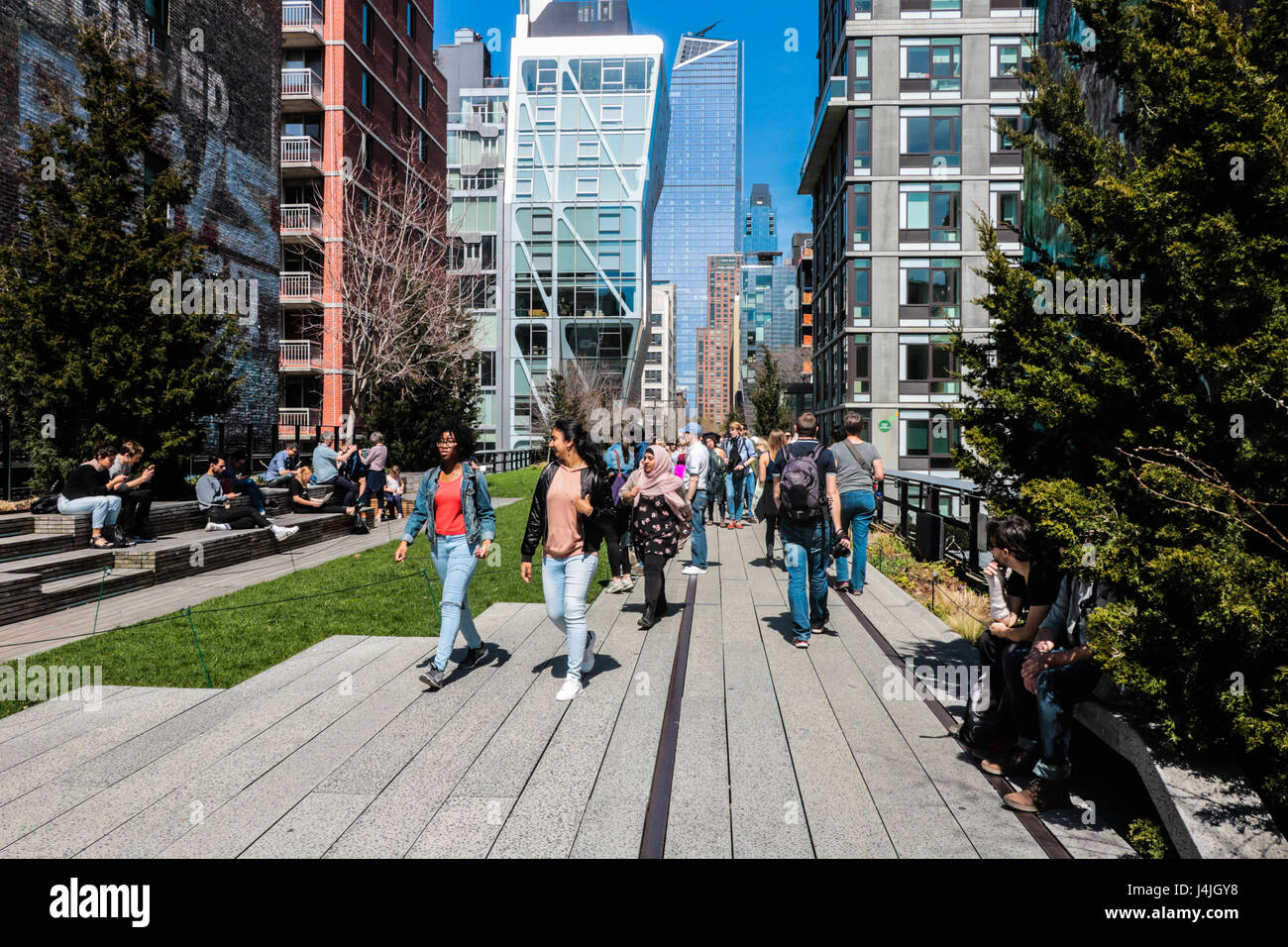 High Line at West 22nd Street Stock Photo - Alamy