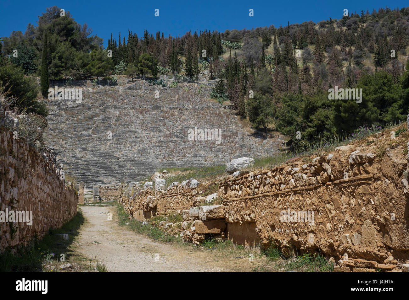 Greece, Peloponnese, Argos, Ancient theatre Stock Photo - Alamy