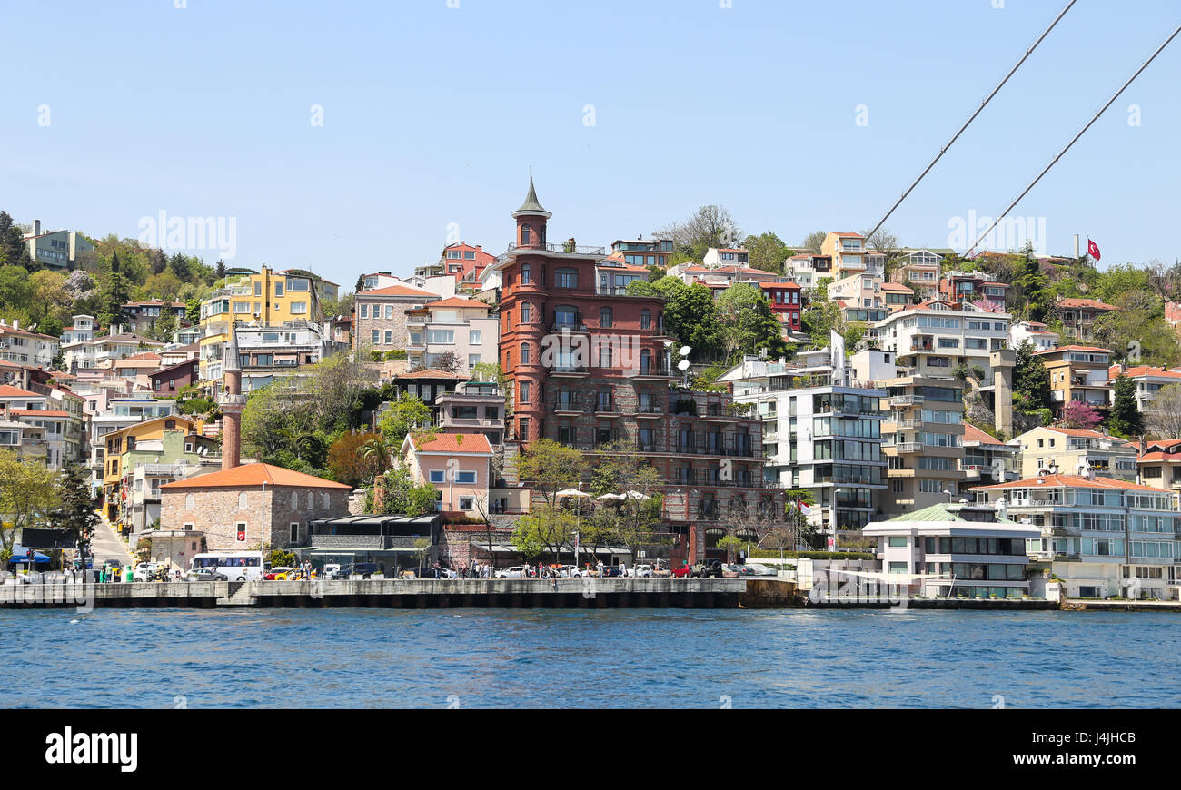 Buildings in Bosphorus Strait, Istanbul City, Turkey Stock Photo - Alamy
