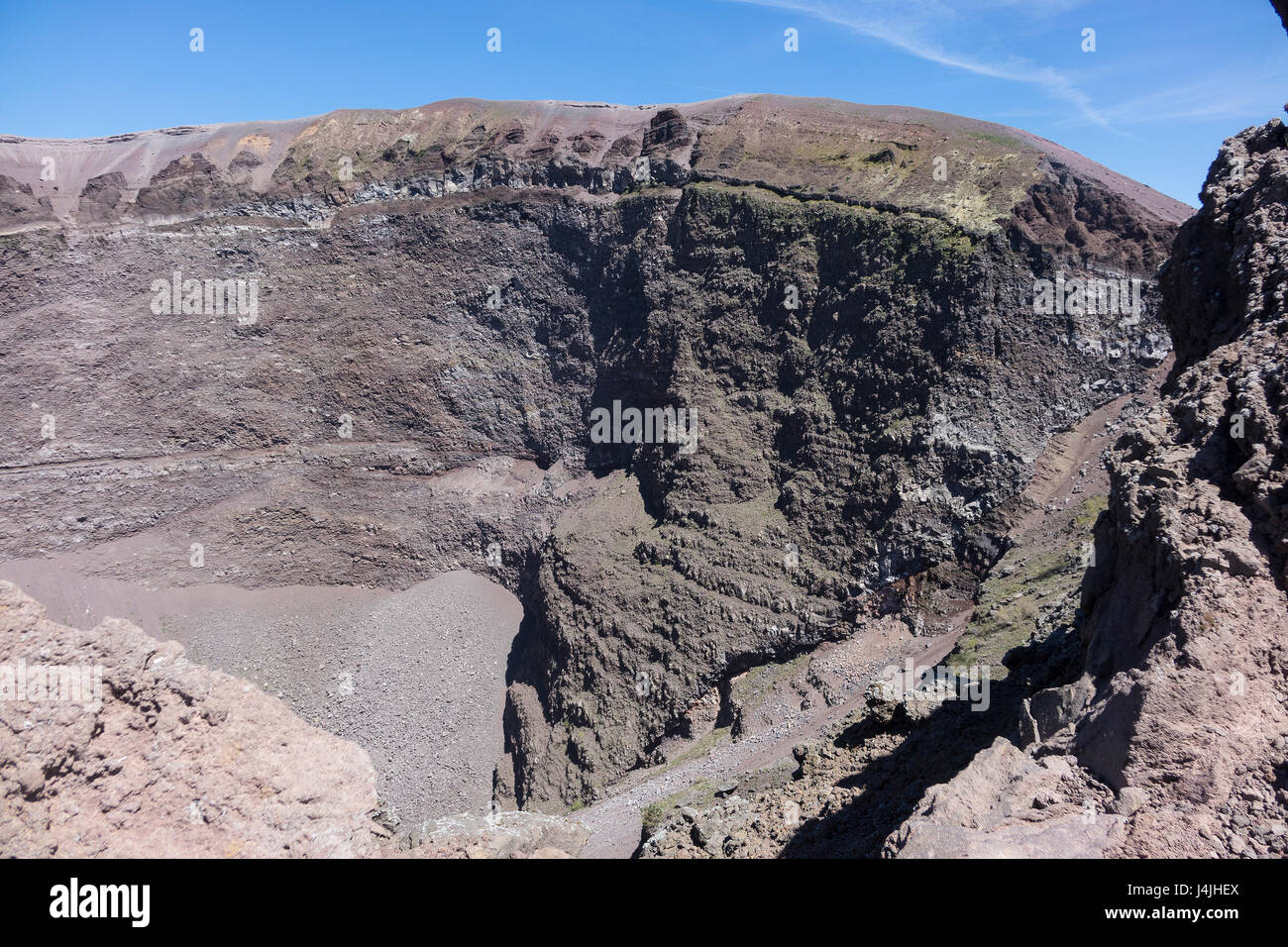Italy, Campania, Vesuvius crater Stock Photo - Alamy