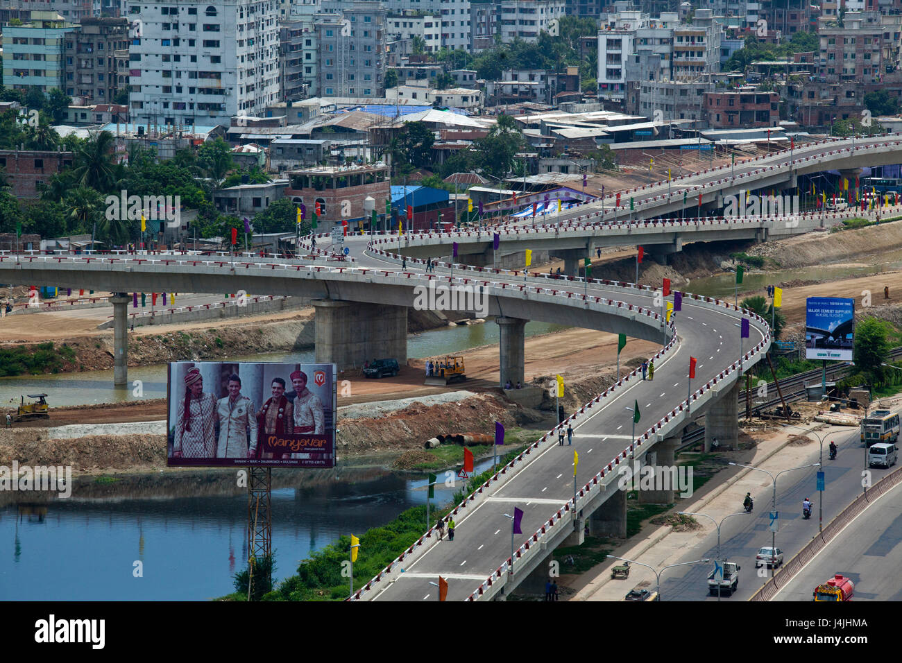 The 3.1km long, one-way Kuril flyover in the capital, inaugurated on ...