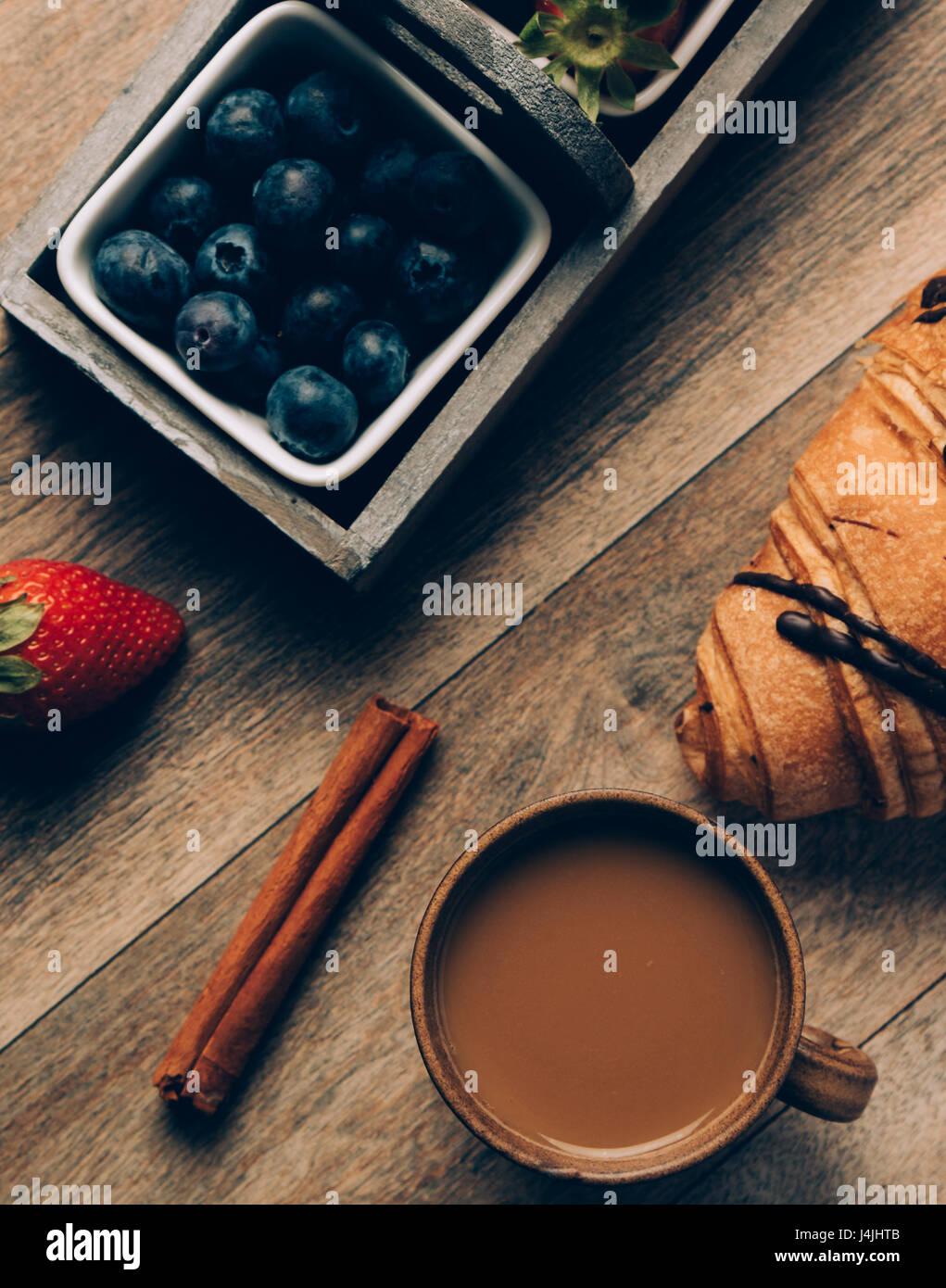 color graded image of rustic morning coffee Stock Photo - Alamy