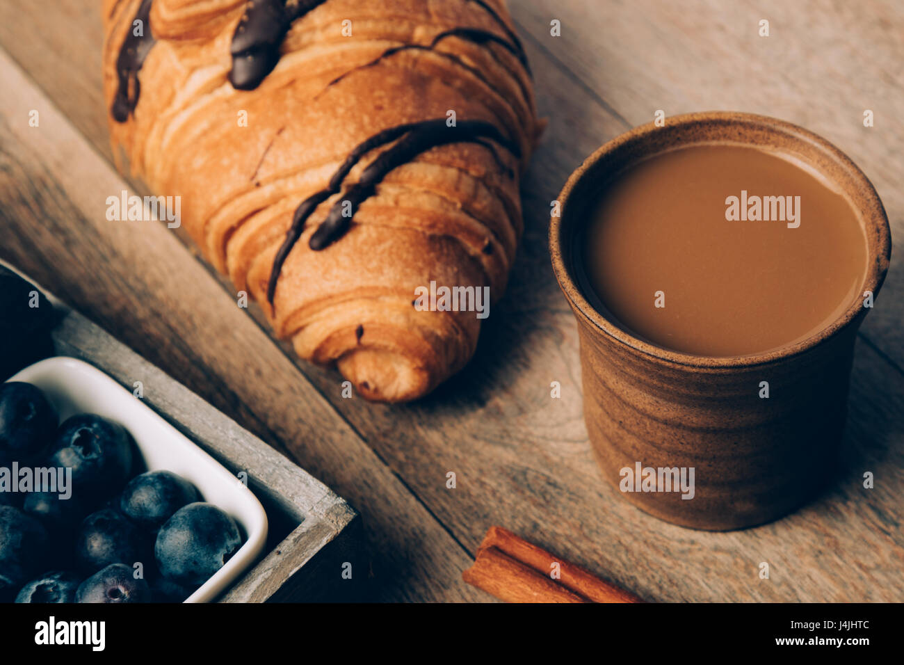 color graded image of rustic morning coffee Stock Photo - Alamy