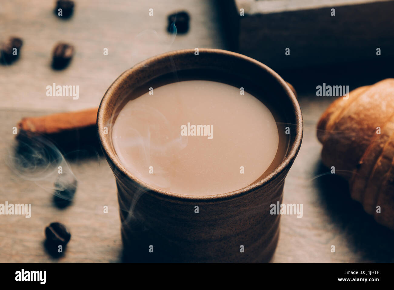 color graded image of rustic morning coffee Stock Photo - Alamy