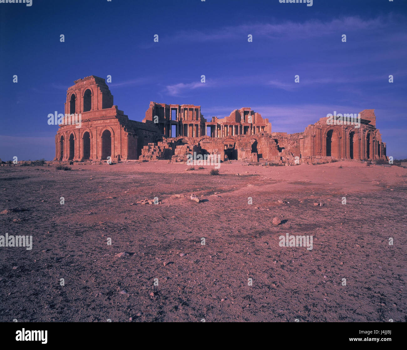 Libya, Sabrata, excavation site site, excavations, remains, ruin town ...