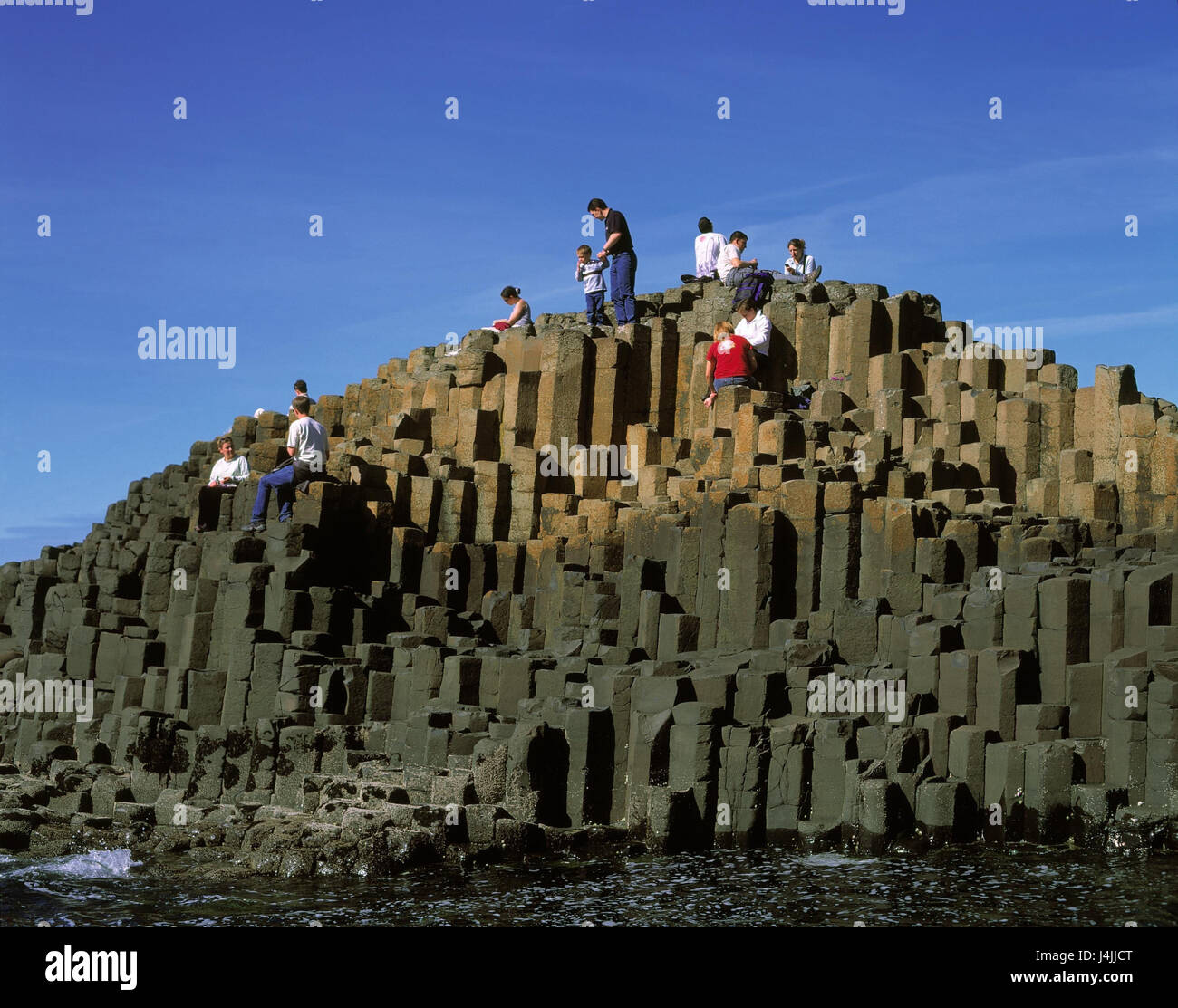 Northern Ireland, county Antrim, bile coast, Giant's Causeway, basalt ...