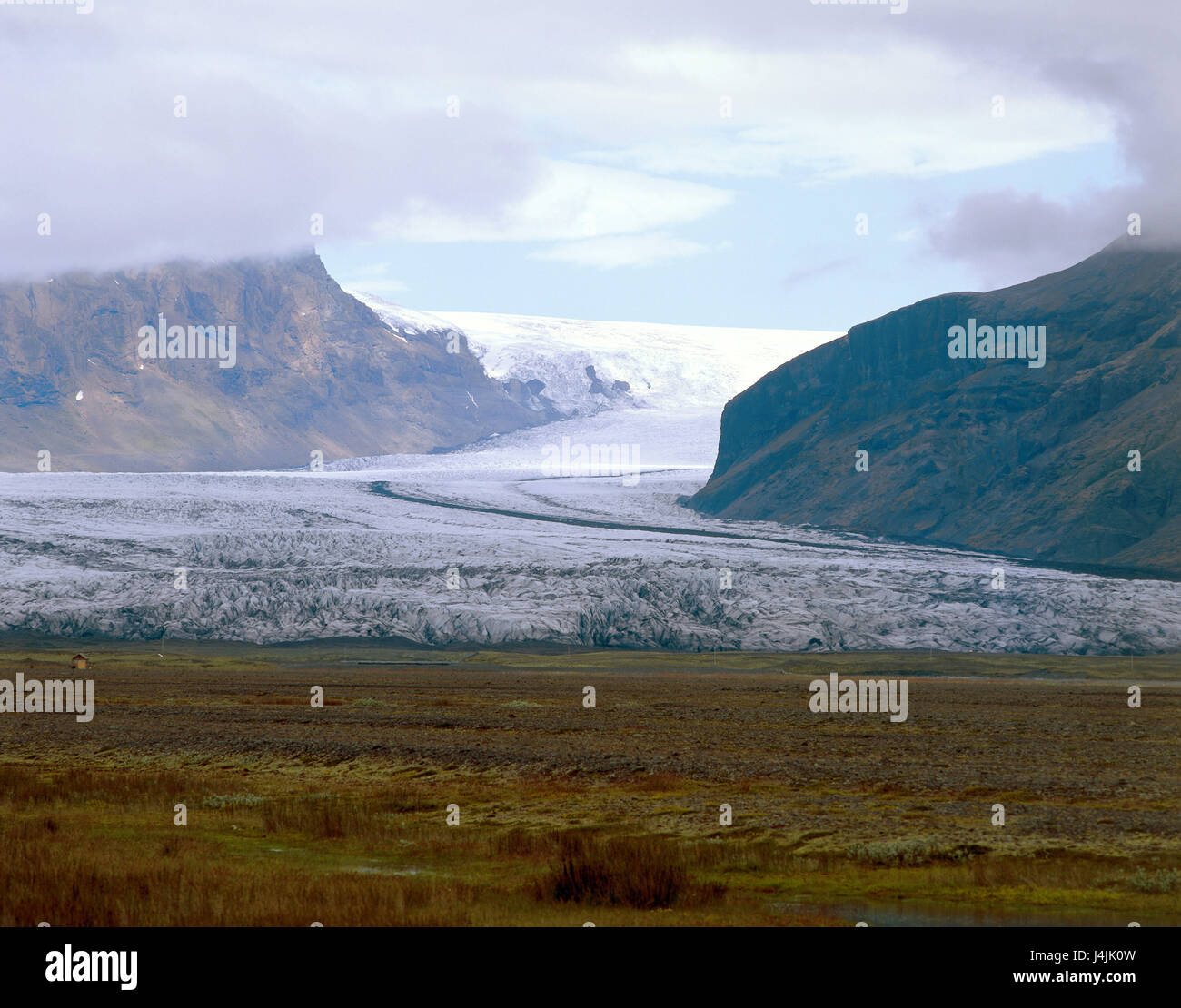 Iceland, Skaftafell national park, glacier Vatnajökull Europe, island ...