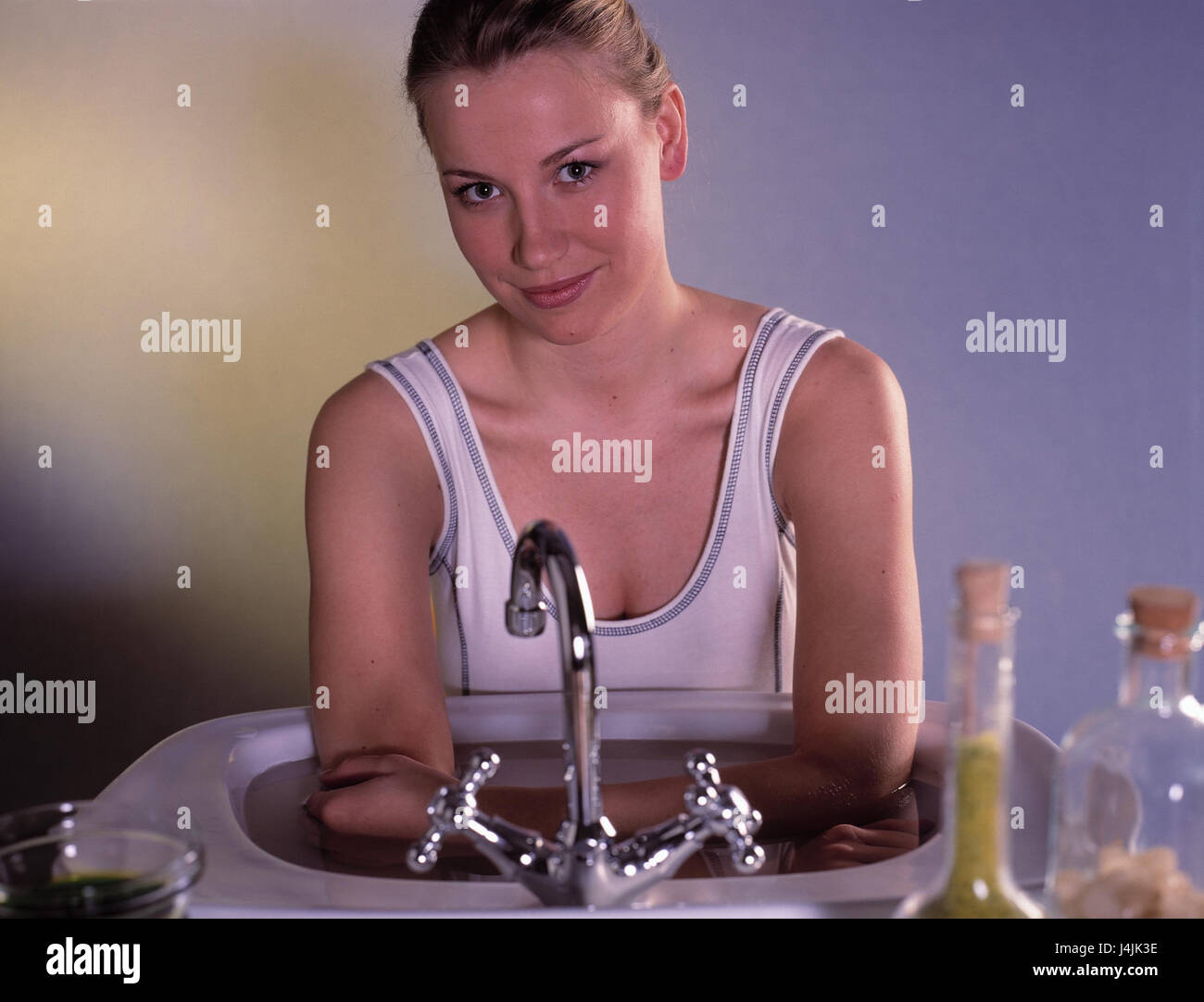 Arm bath undergoing a hi-res stock photography and images - Alamy
