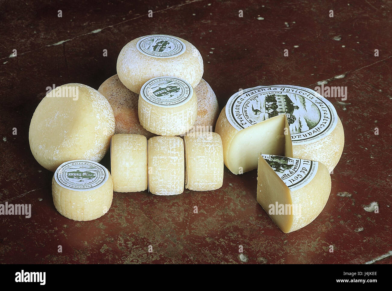 Italy, Tuscany, Pienza, cheese, 'Pecorino' food, food, lacteal product ...