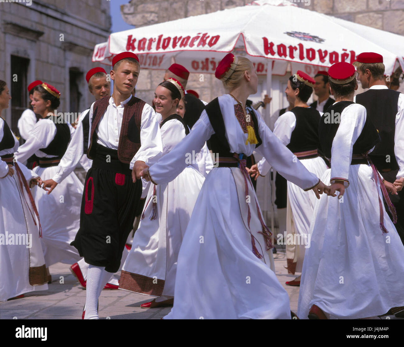 Croatia, Dalmatia, Cilipi, dance group, folklore Europe, Southeast ...