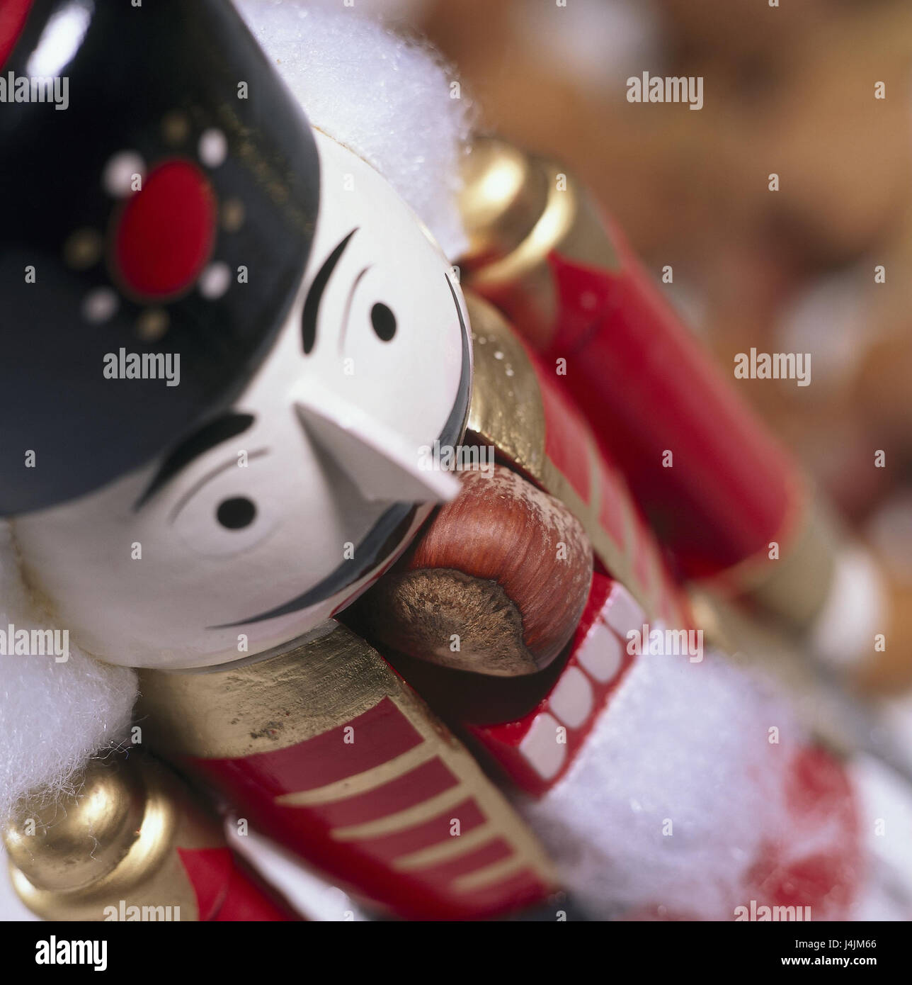 Nutcracker, close up Christmas, object photography, wooden character ...