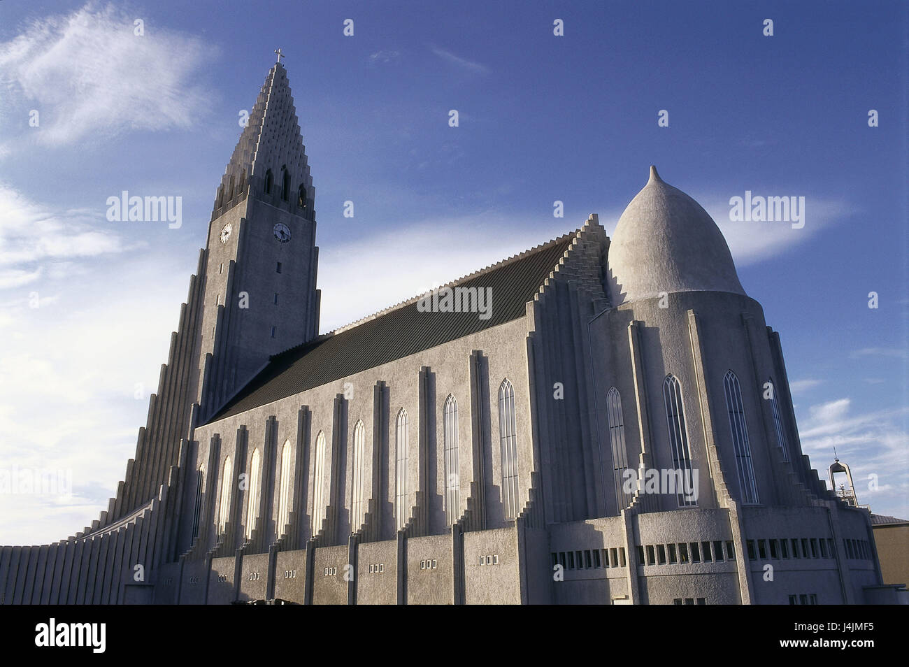 Iceland, Reykjavik, Hallgrimskirche capital, Gallgrimsson church ...