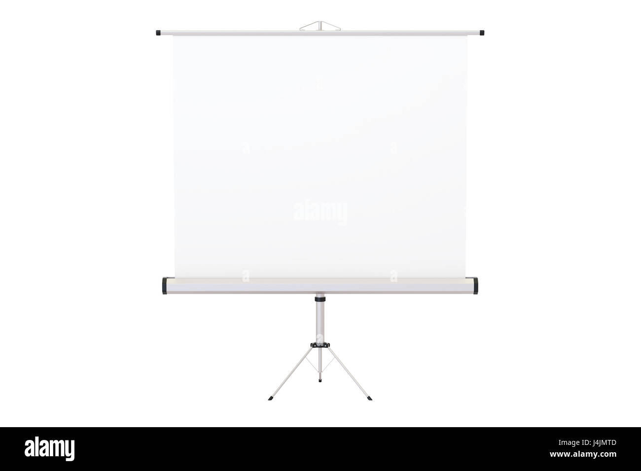 Blank Projection Screen, 3D rendering isolated on white background ...