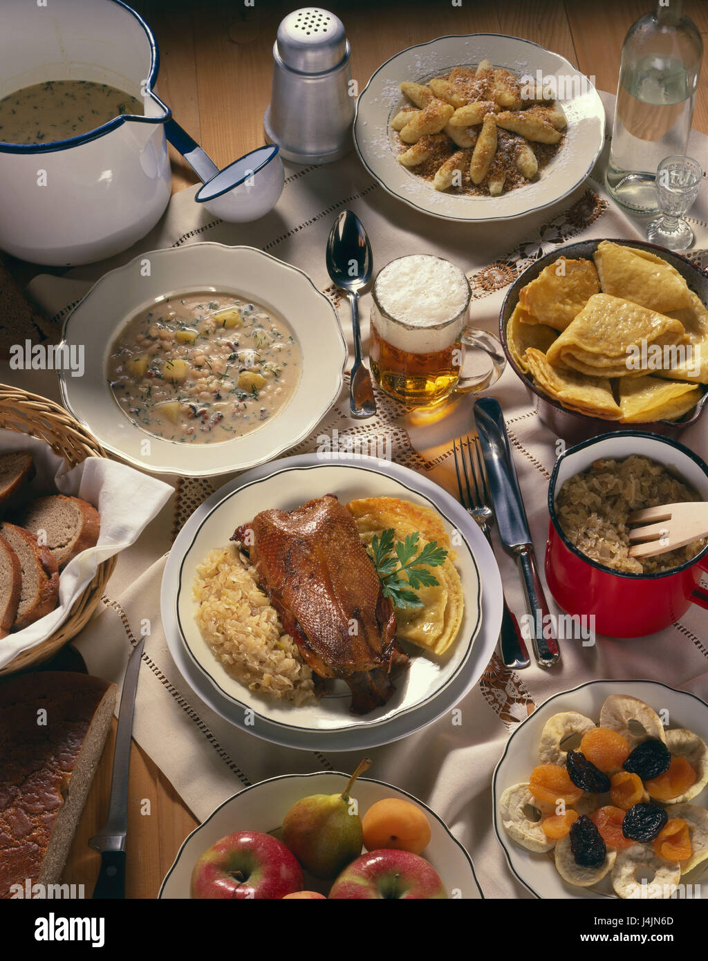 Dishes, drinks, in Slovak, specialities, still life, object photography ...