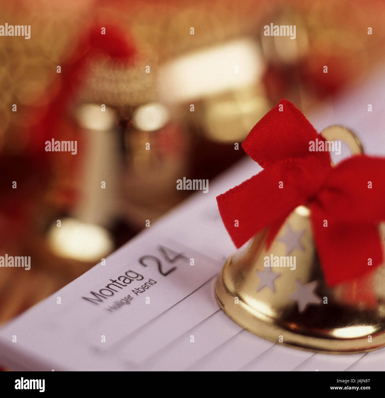 Calendar, 24th of December, detail, bell Christmas, still life ...