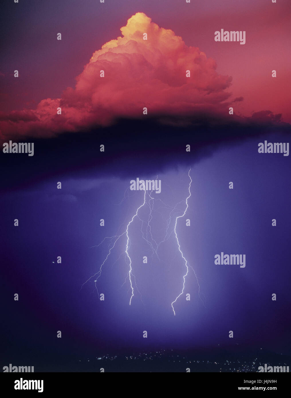 Composing, storm clouds, flashes thunderstorm, storm, weather, flash ...