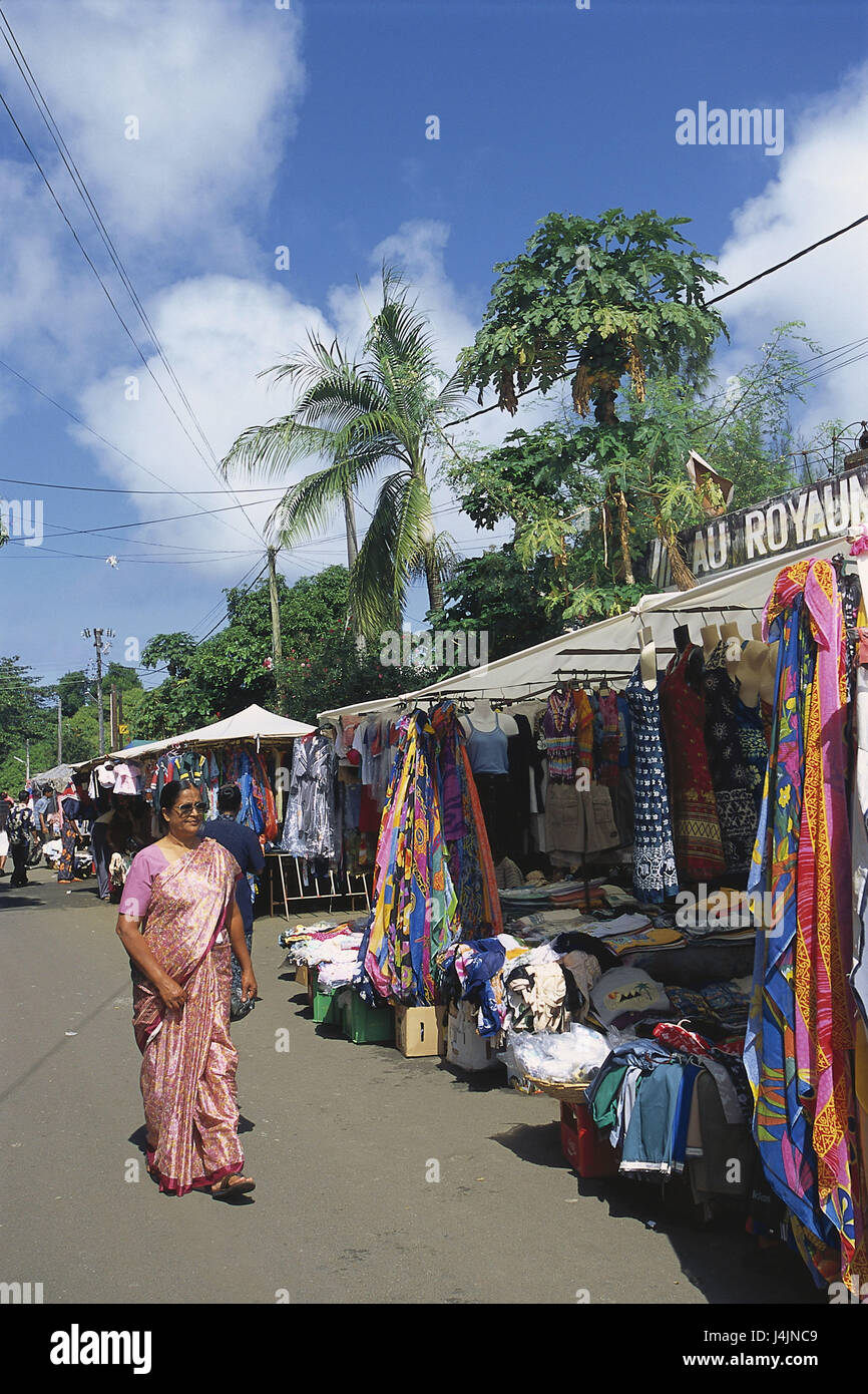 Mauritius, Mahebourg, market, woman island, island state, Maskarenen ...