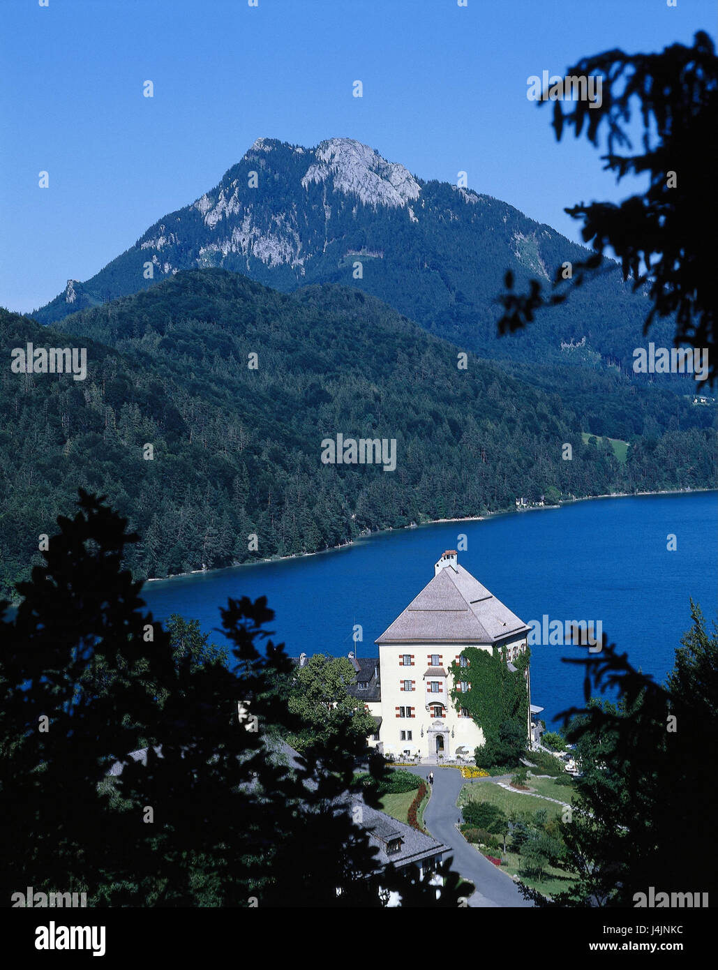 Austria, salt chamber property, Fuschl in the lake, hotel of Fuschl ...