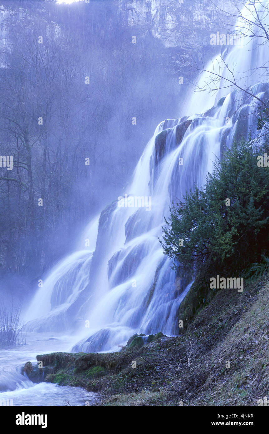 Wood, brook, waterfall, detail forest brook, waters, water, flow, rocks ...