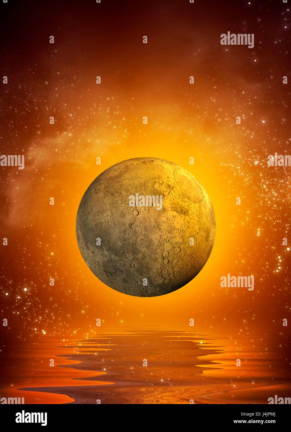 Space scene, illustration Stock Photo - Alamy