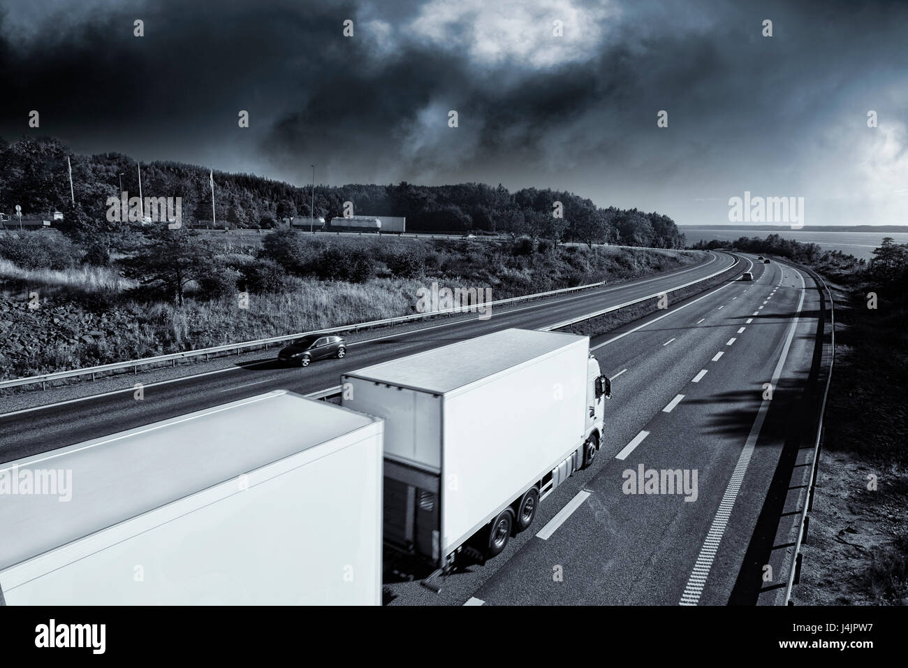 Transit trucks hi-res stock photography and images - Alamy