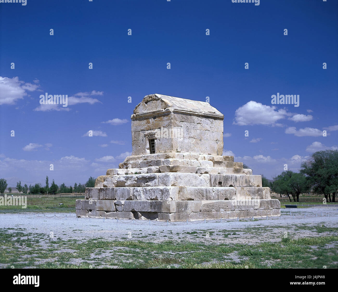 Iran, close Schiras, Pasargadae, ruin site outside, ruin, tomb, tomb ...