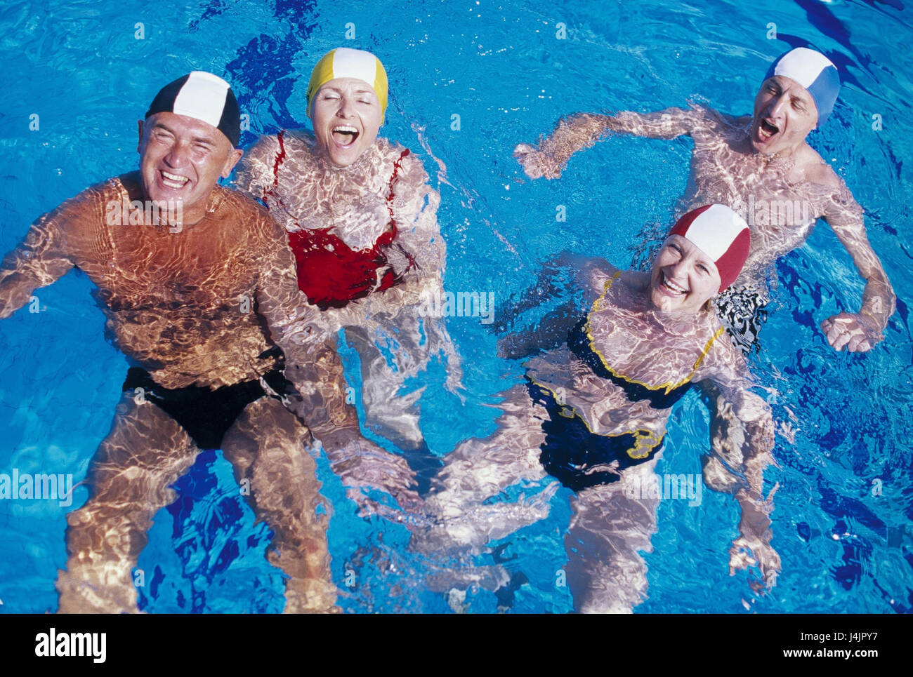 Old person swimming hi-res stock photography and images - Alamy