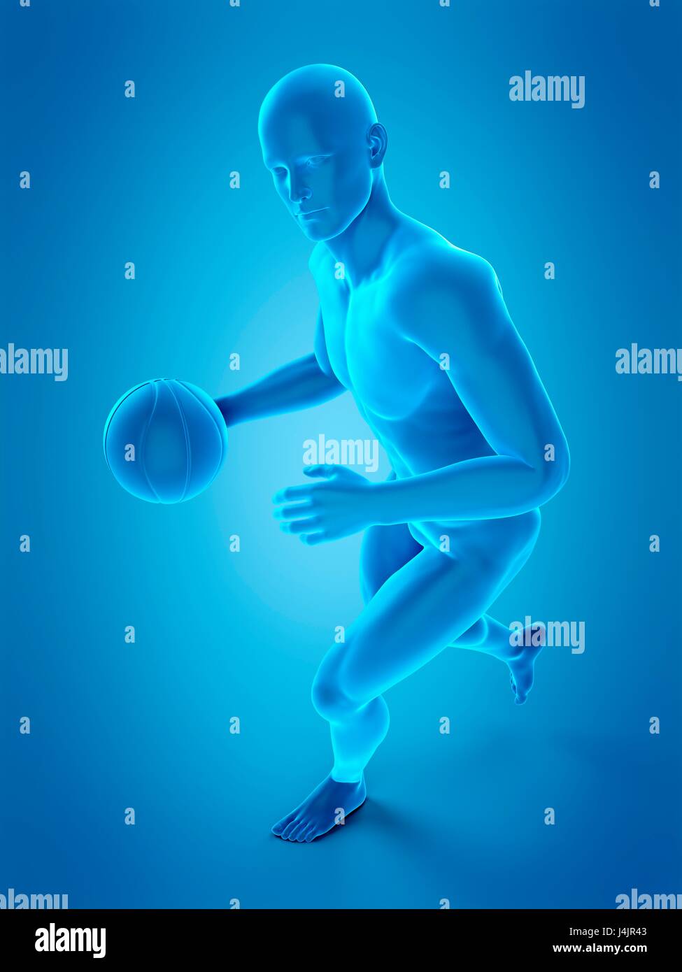 Basketball player, illustration Stock Photo - Alamy