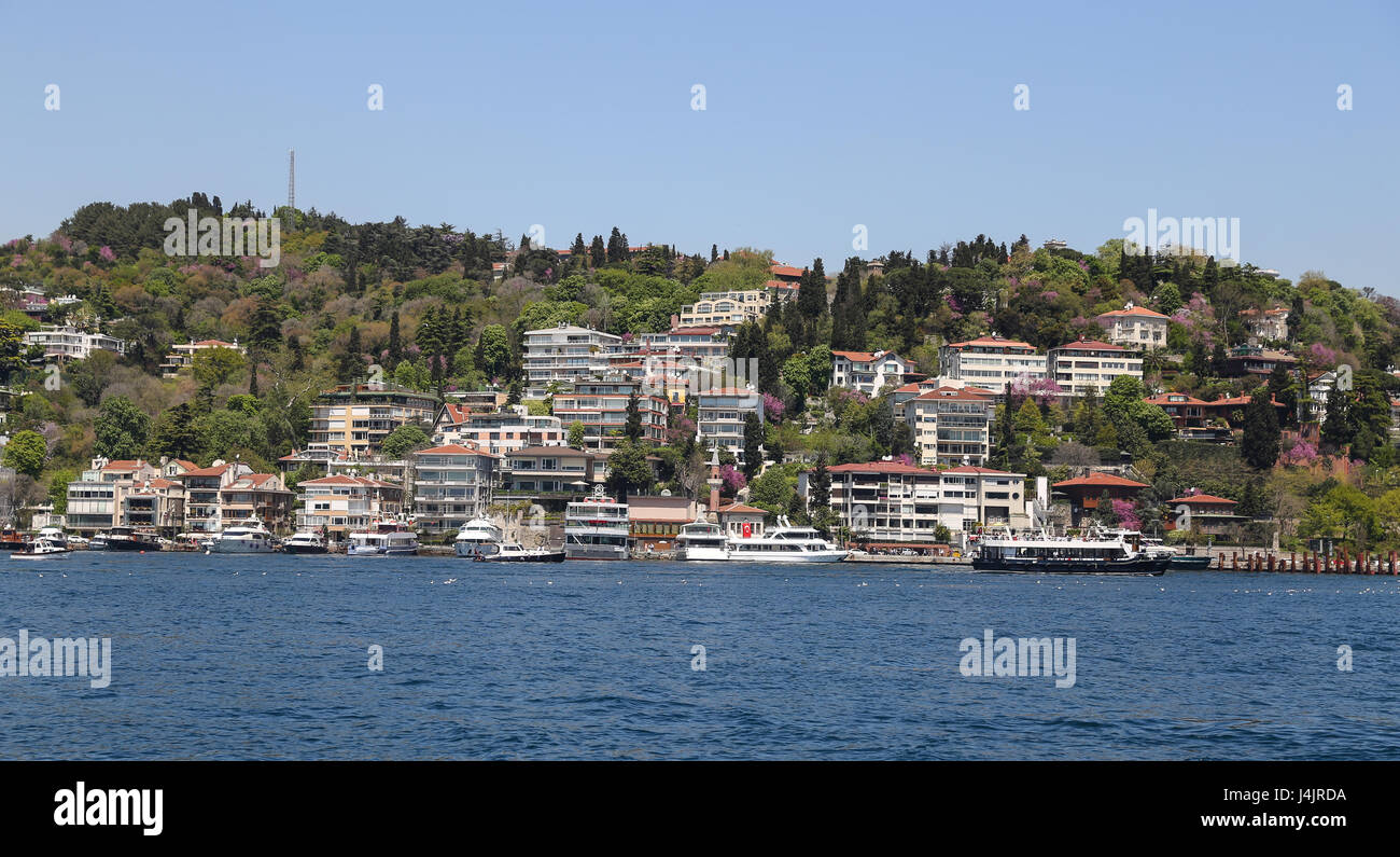 Buildings in Bosphorus Strait, Istanbul City, Turkey Stock Photo - Alamy