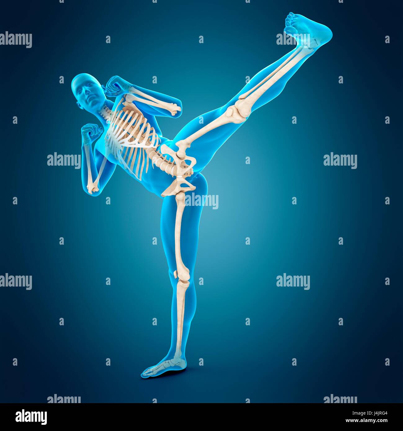 Person Doing High Kick High Resolution Stock Photography and Images - Alamy