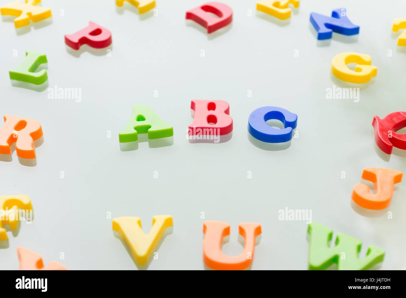 Colourful letters of the alphabet, studio shot Stock Photo - Alamy