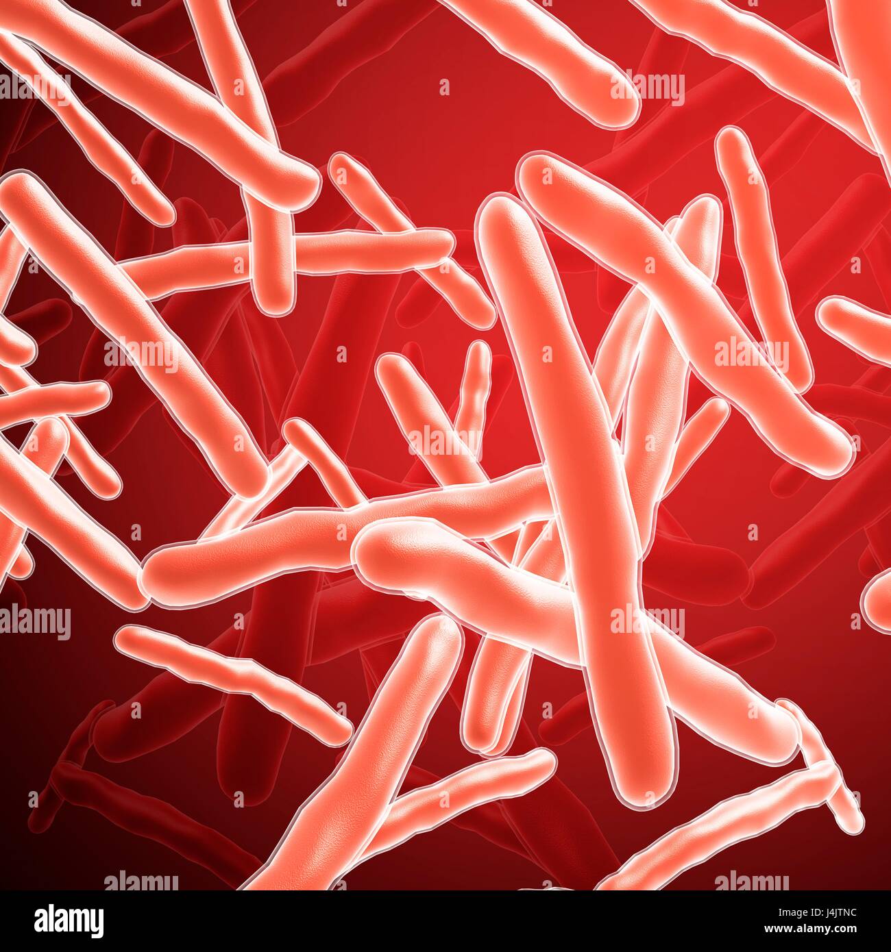 Illustration of bacteria Stock Photo - Alamy