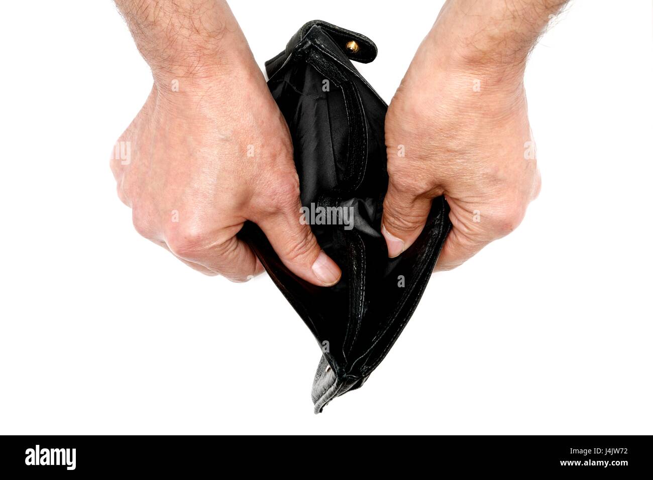 Person holding empty wallet Stock Photo - Alamy