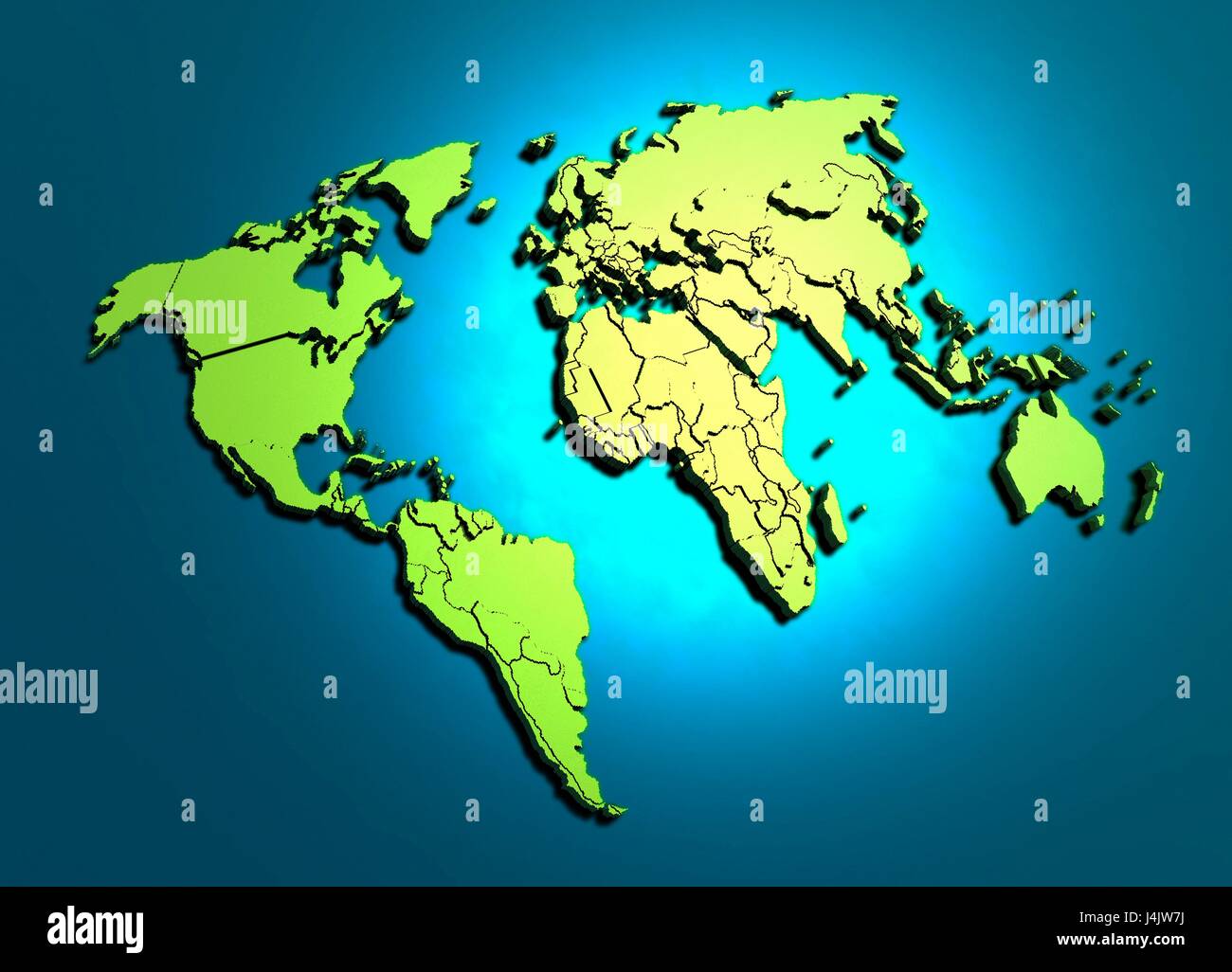 World map, illustration Stock Photo - Alamy