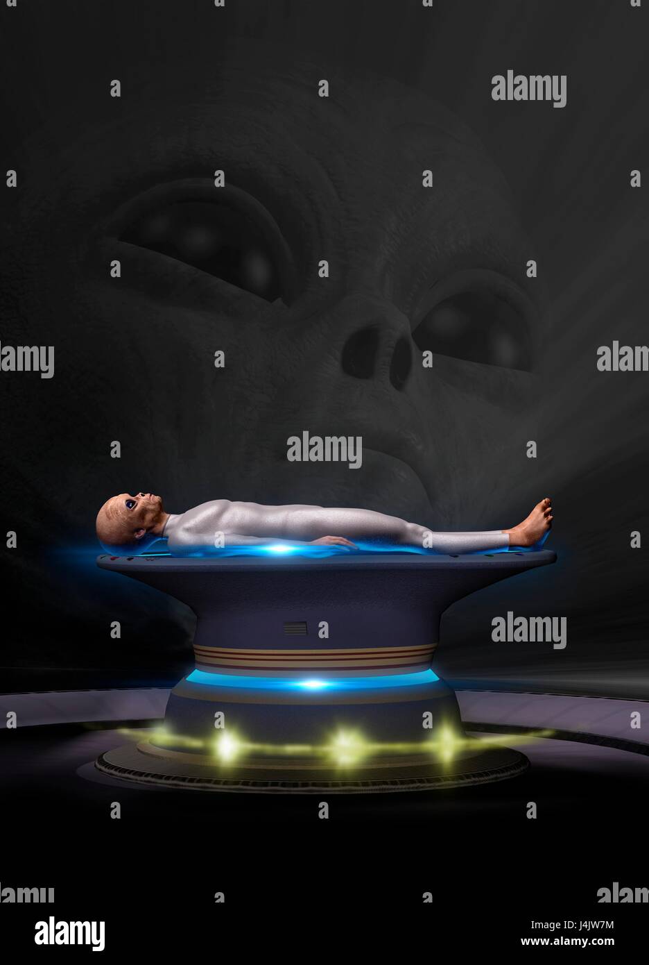 Alien lying down hi-res stock photography and images - Alamy